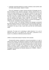 Language is generally defined as a system of arbitrary vocal symbols ...